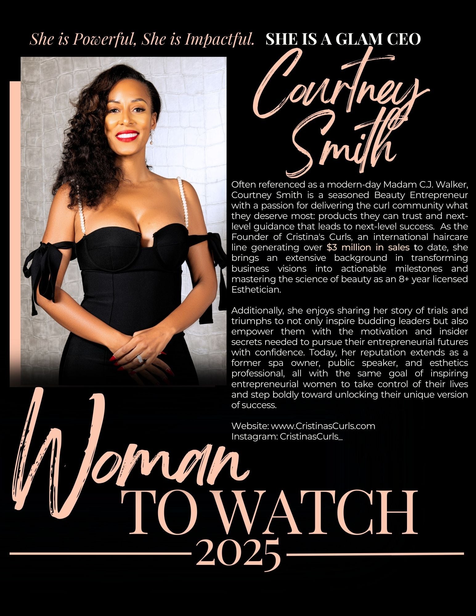 Cristina's Curls CEO, Courtney Smith, is a 2025 Woman to Watch ...