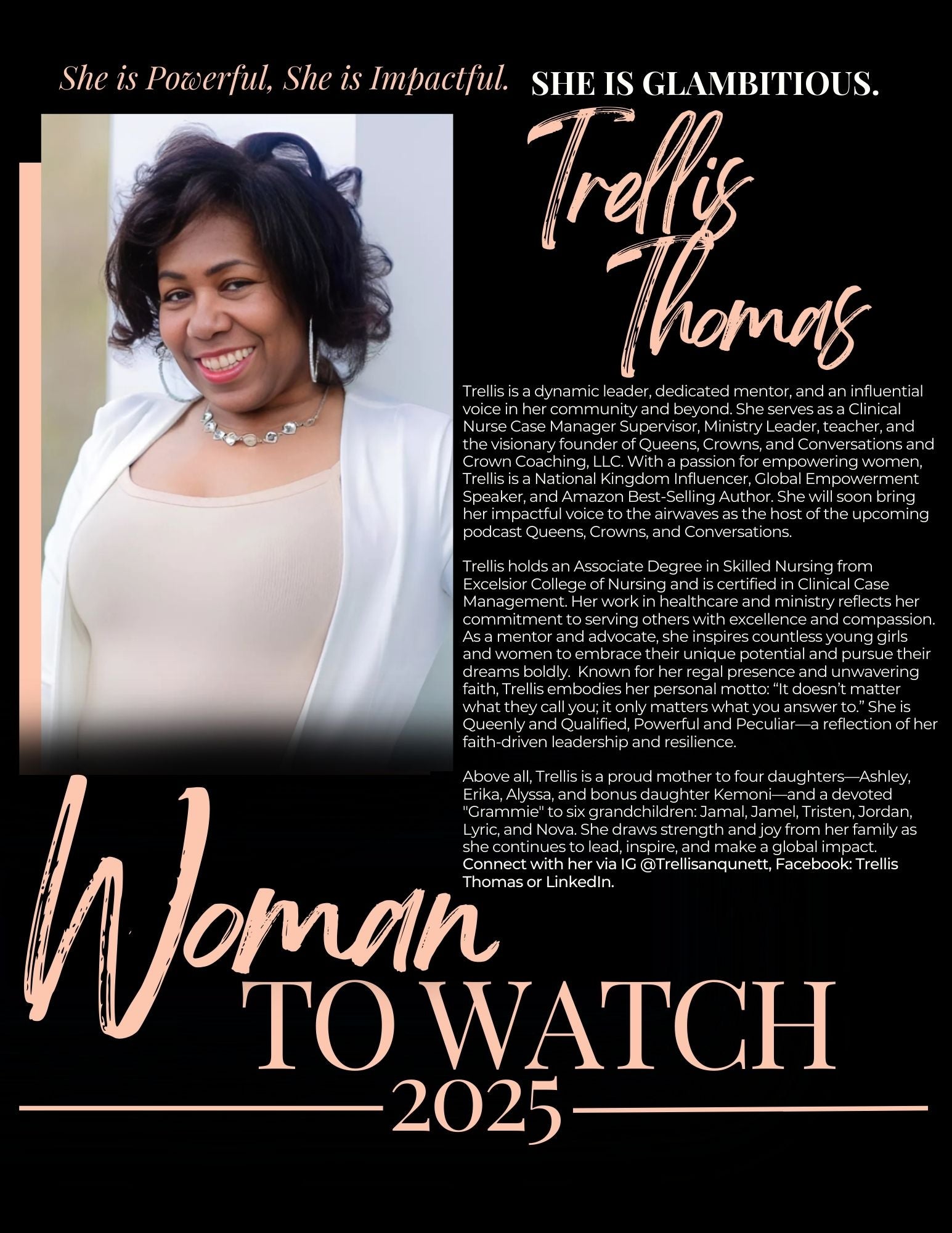 Trellis Thomas is a 2025 Woman To Watch! – GLAMBITIOUS®️