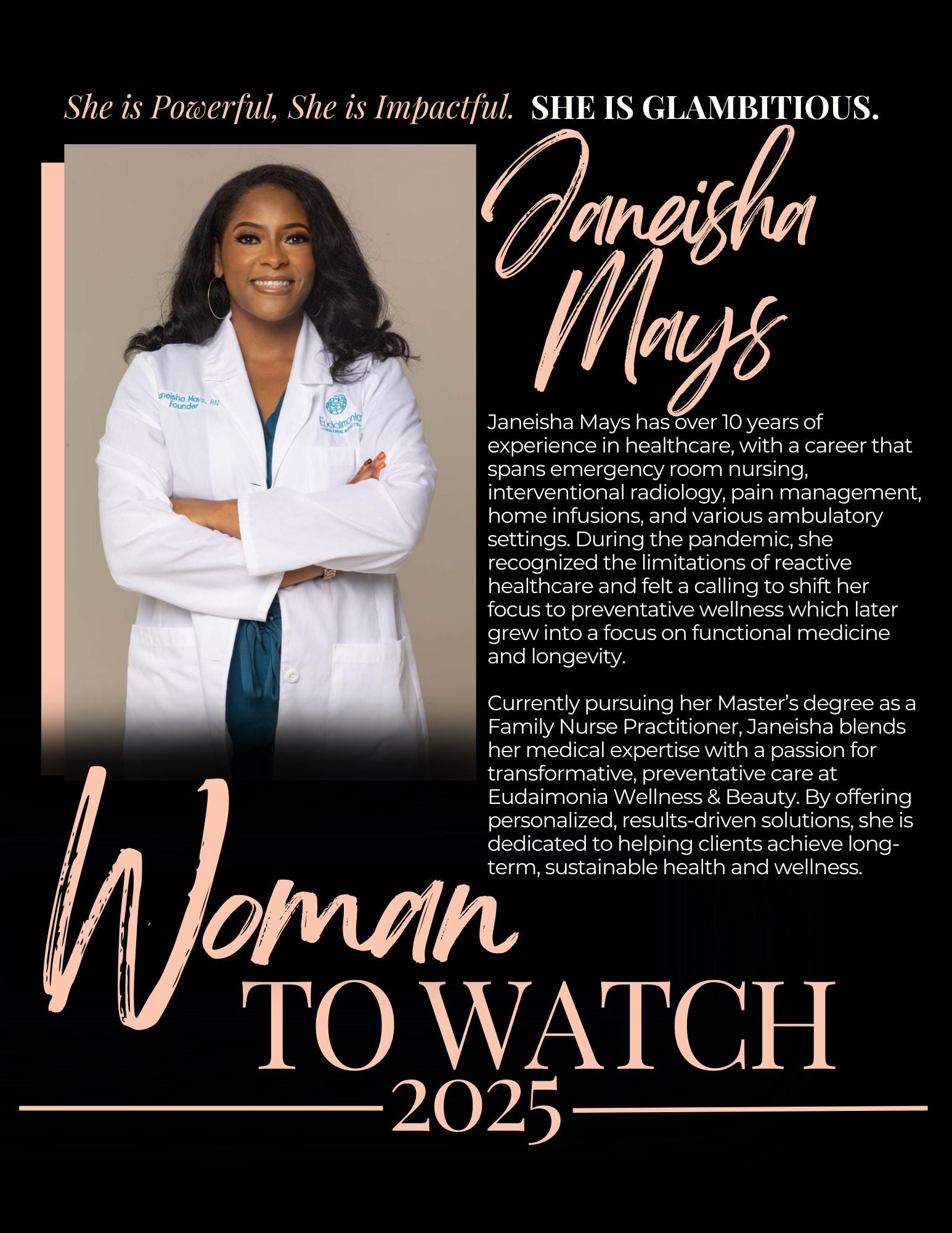 Janeisha Mays is a 2025 Woman to Watch! – GLAMBITIOUS®️